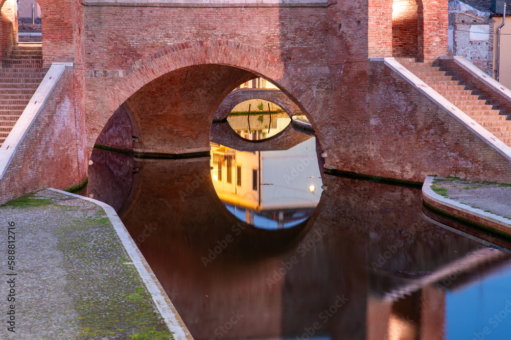 comacchio regional park delta del po lagoon city famous for its ...