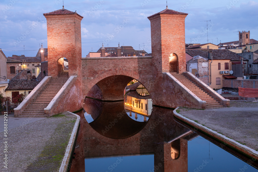 comacchio regional park delta del po lagoon city famous for its ...