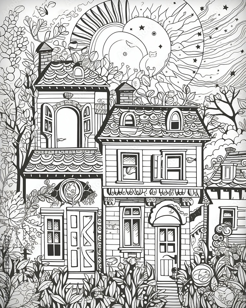 Funny Patterns For Coloring Book on White Background, colouring pages ...