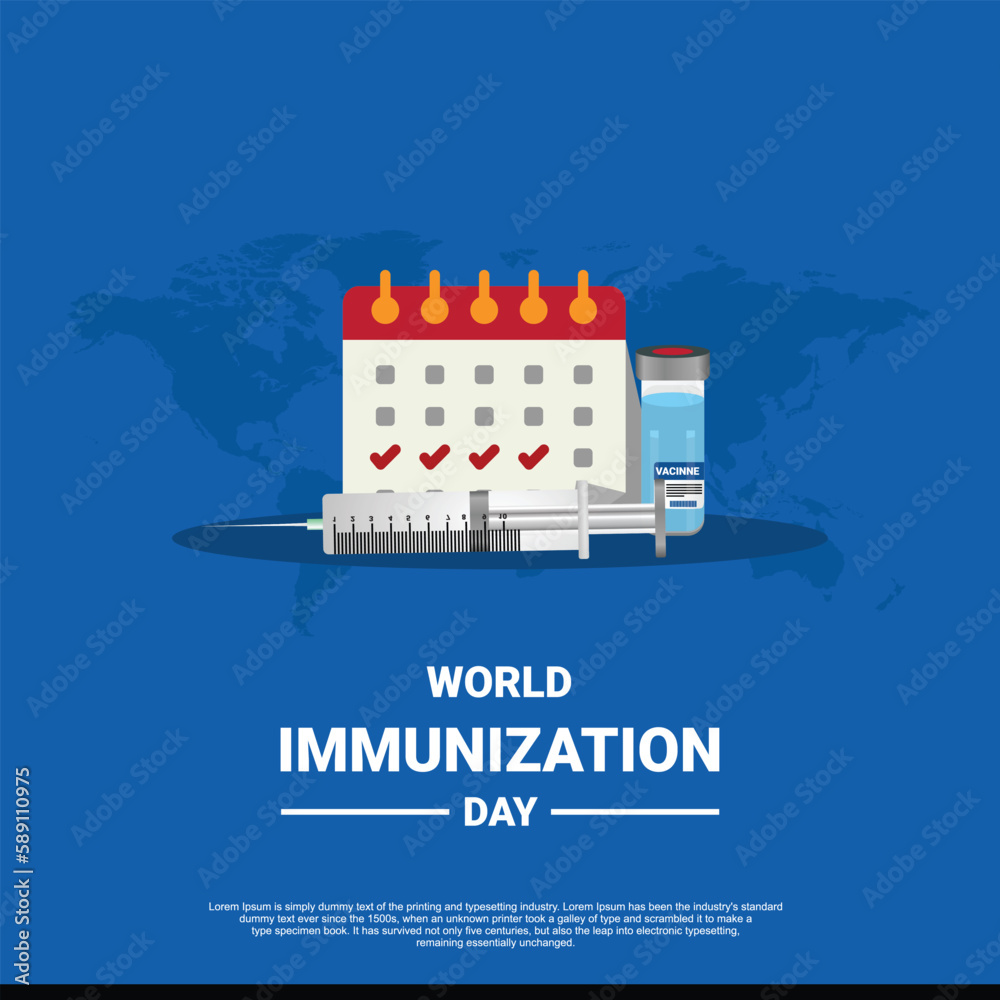 World Immunization week. Vector illustration Stock Vector | Adobe Stock