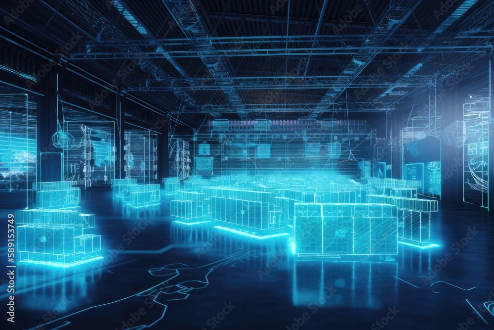 AI in logistics and supply chain management concept. More accurate ...