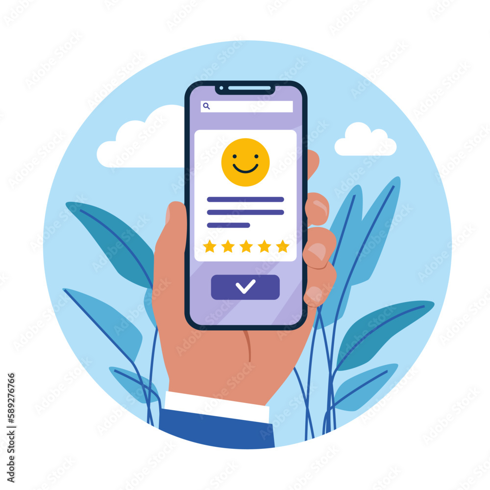 Good review with phone, positive feedback, good reputation, high ...