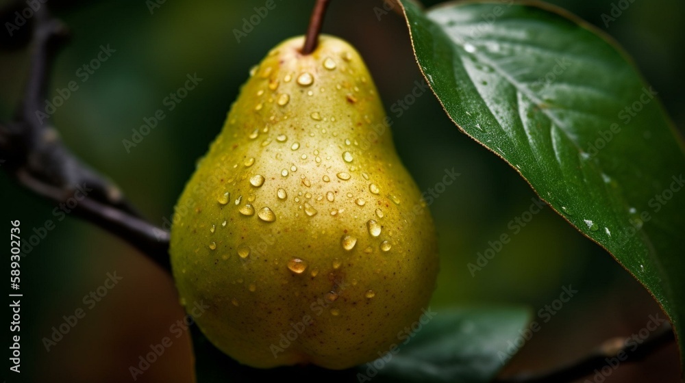 A large, juicy, and ripe pear is a real masterpiece of nature. Its ...