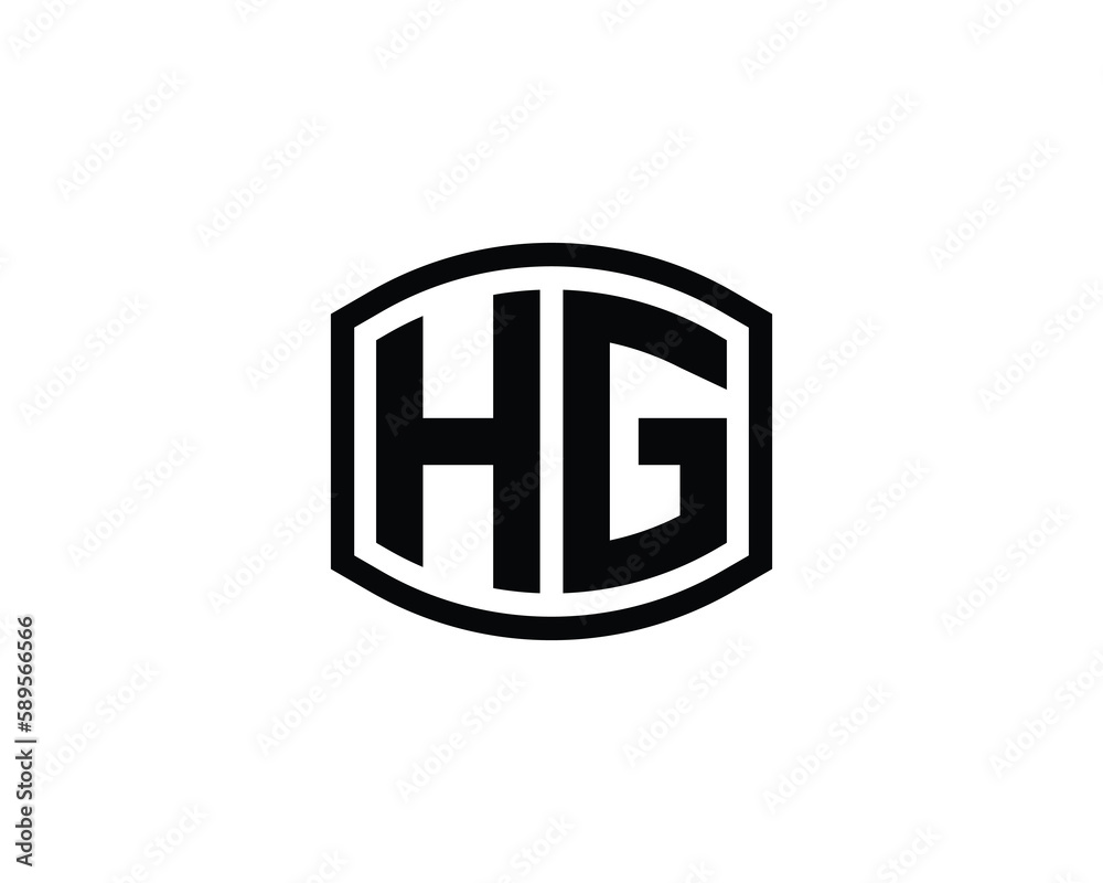 HG Logo design vector template Stock Vector | Adobe Stock