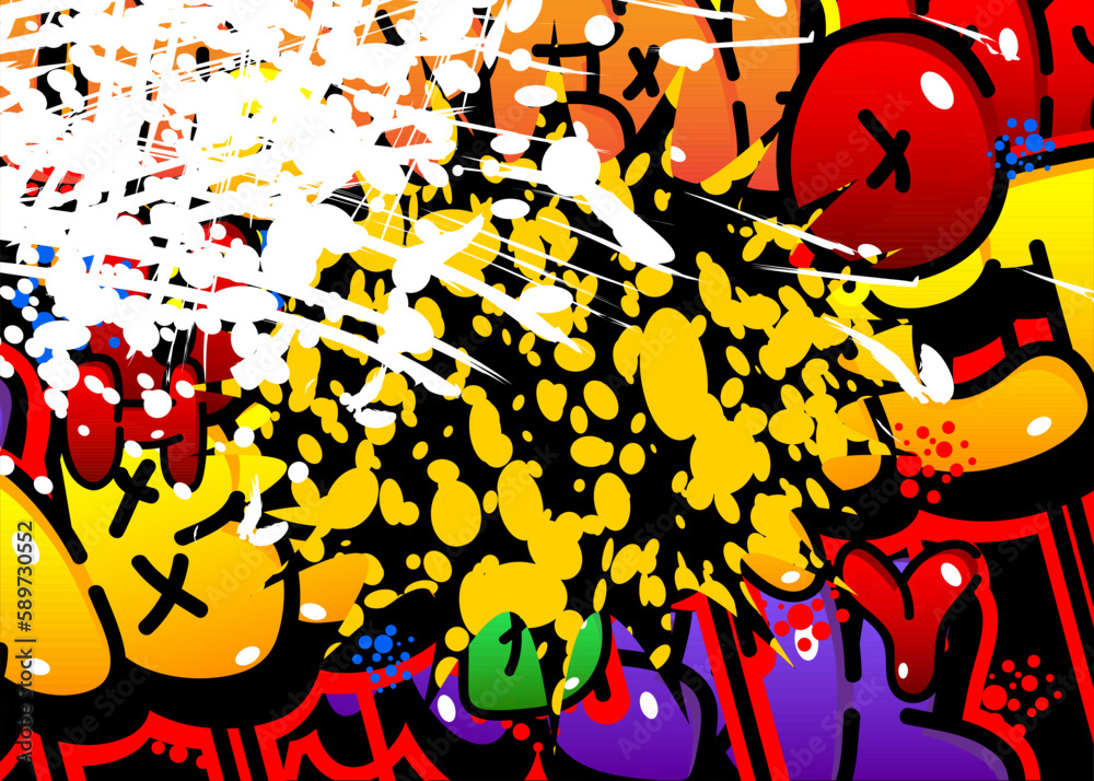 bubble graffiti background