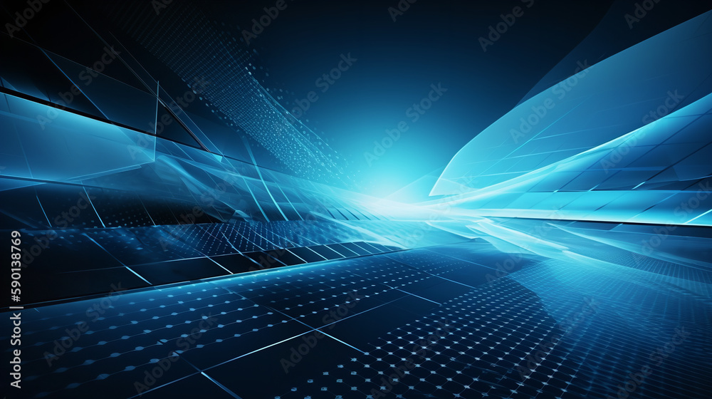Clean blue tech background Stock Illustration | Adobe Stock
