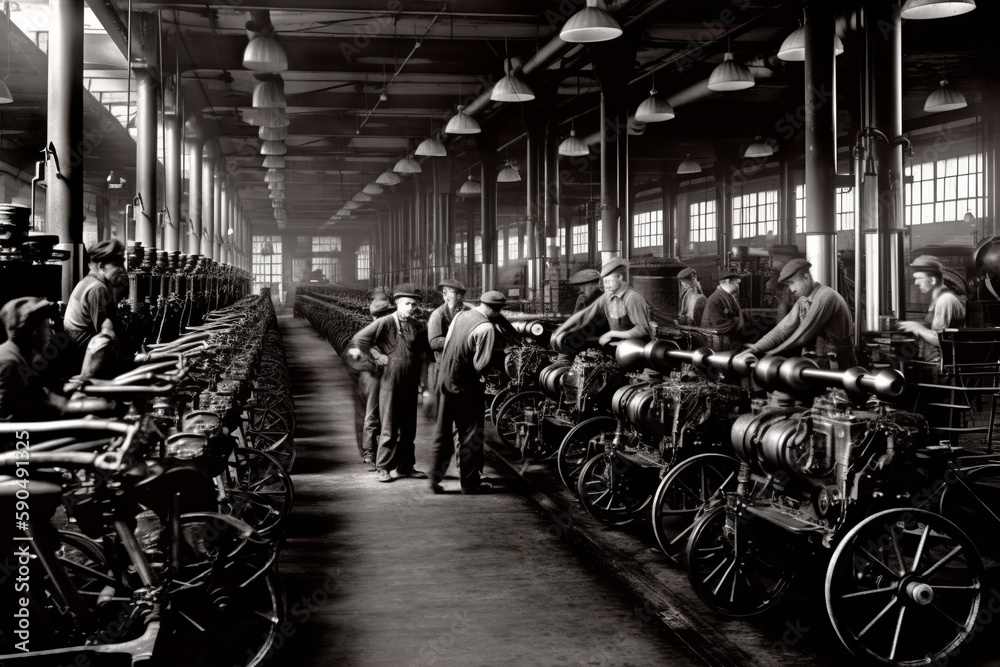 Assembly line, capturing engineering ingenuity and the spirit of the ...
