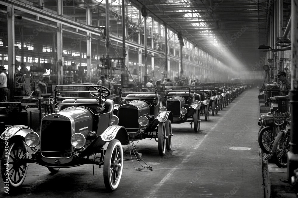 Assembly line, capturing engineering ingenuity and the spirit of the ...
