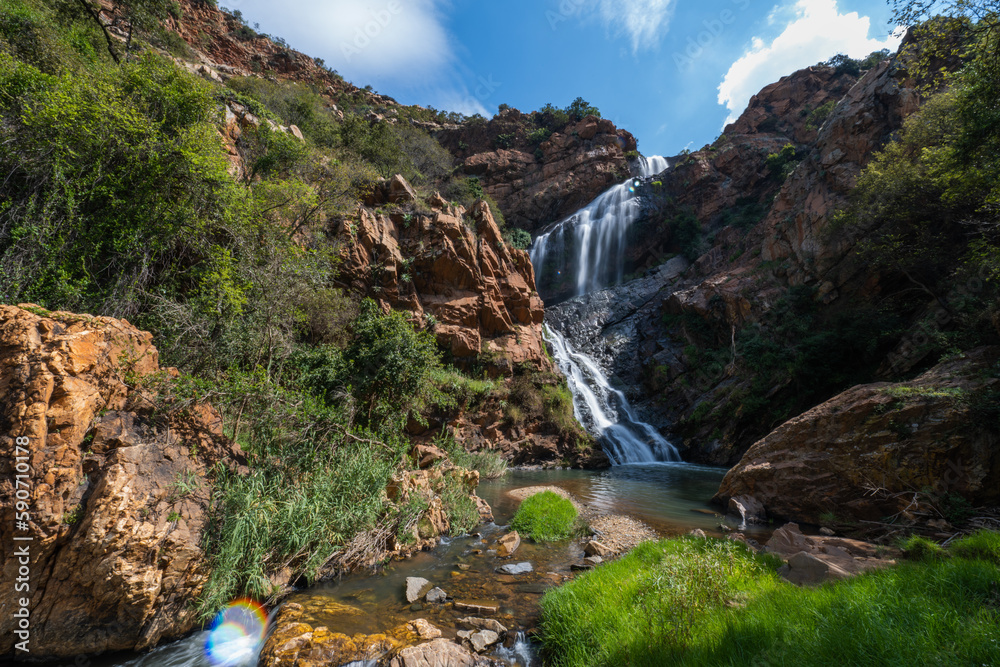 Beautiful Waterfall at the Krugersdorp Botanical gardens. Beautiful ...