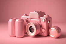 Pink Retro 35 MM Camera Free Stock Photo - Public Domain Pictures