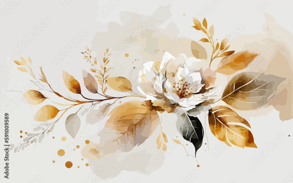 Abstract art background vector. Luxury minimal style wallpaper with ...