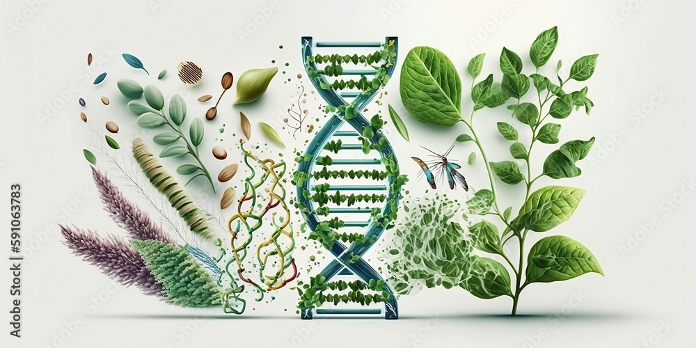 Biology laboratory nature and science, plant and environmental study ...