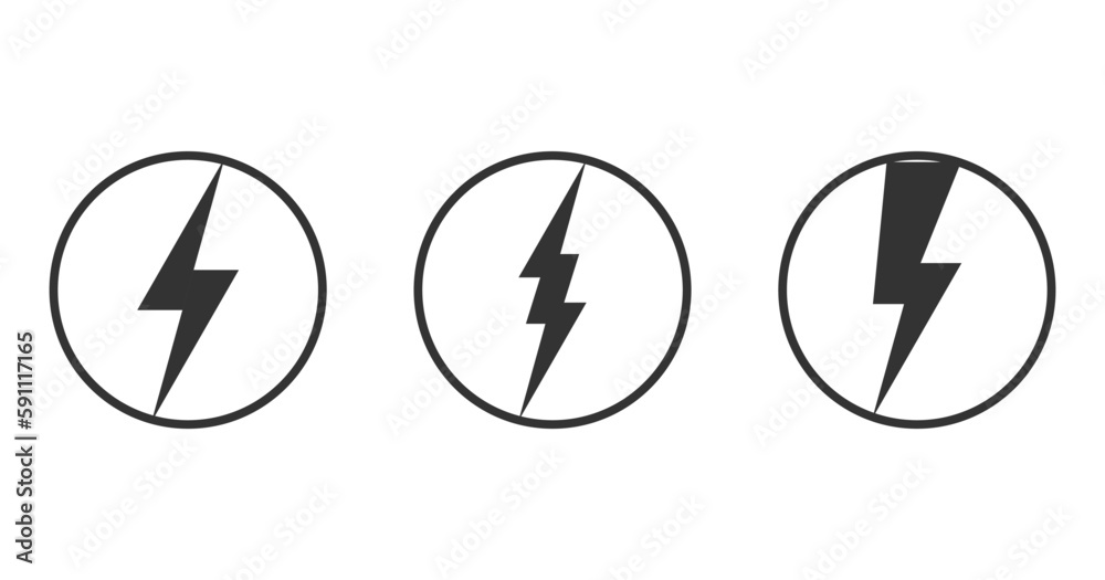 Technical building engineering system icons - electricity, gasification ...