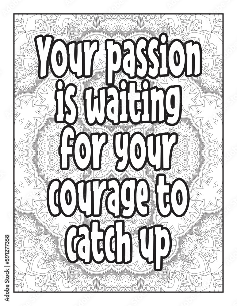 Quotes. Motivational quotes coloring page. Inspirational quotes ...
