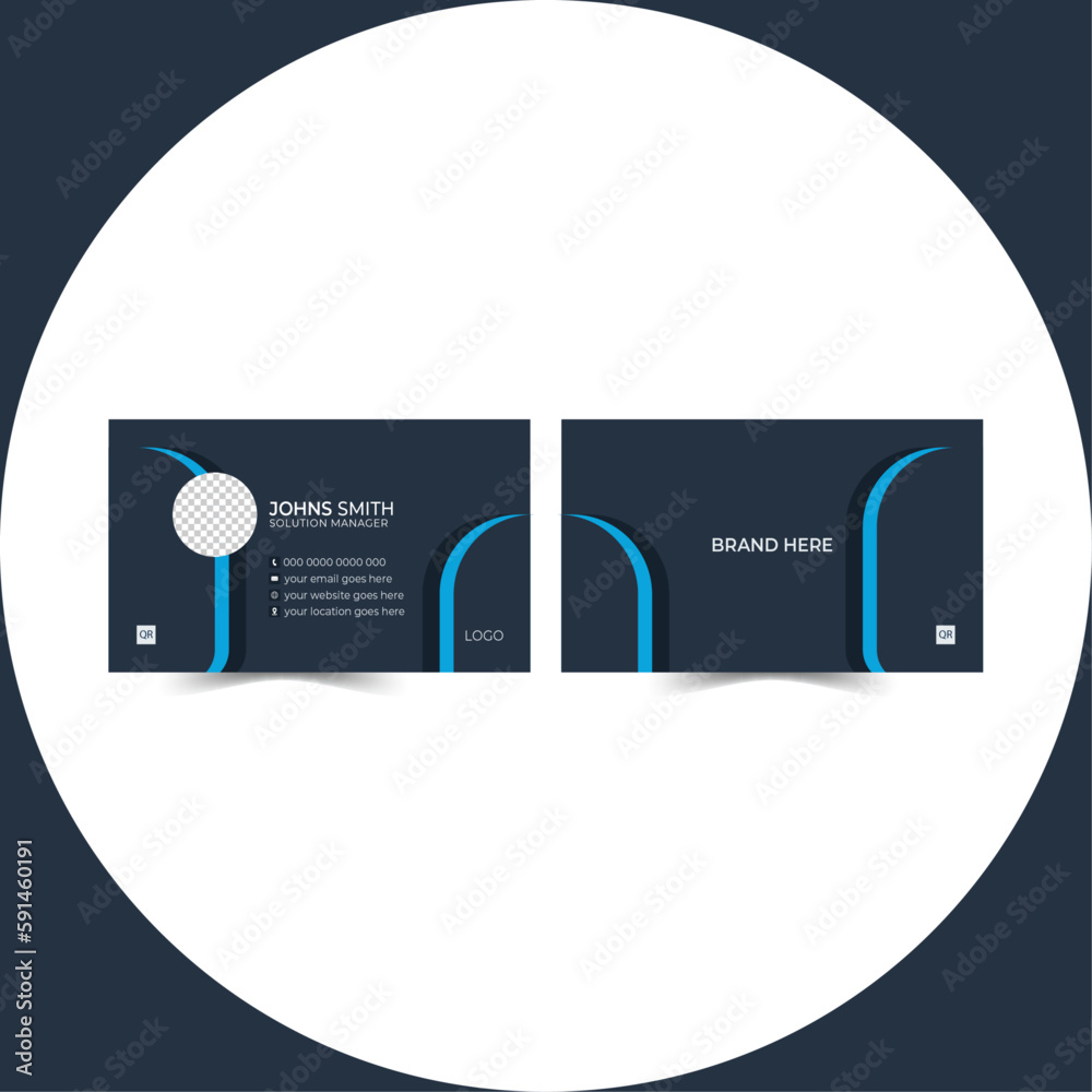Creative business card design template. double side business card ...