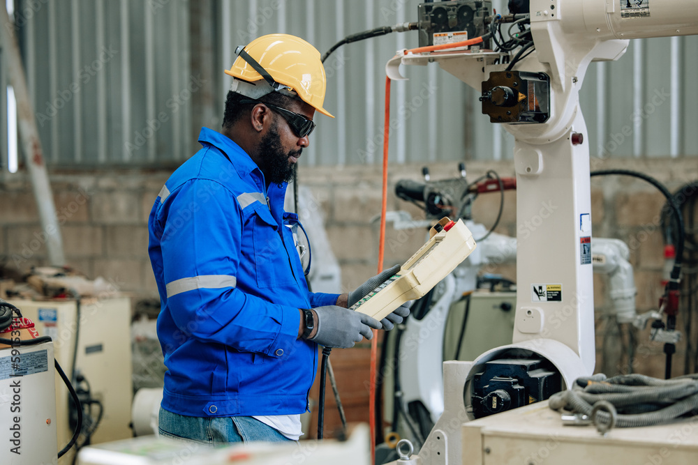 Experienced robotic technicians automate, set up, and access to a ...