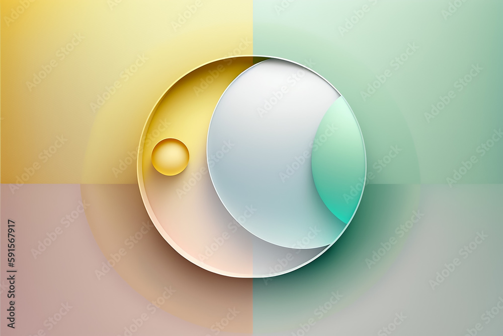 Wallpaper with abstract circular shapes. This wallpaper displays ...