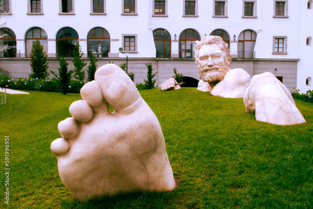 Dawn, the giant Cayalá by artist Walter Peter Brenner, in the Cayala ...