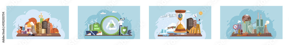 Saving the planet, World Environment Day. Planet Earth in smoke ...