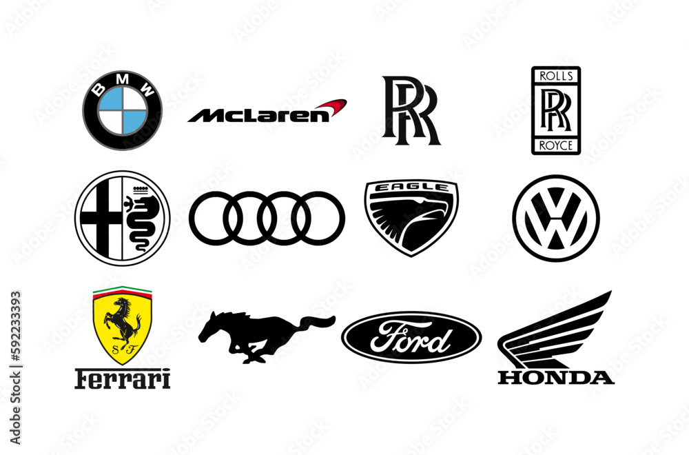 BMW; McLaren; Rolls Royce; Alfa romeo; Audi; Eagle cars; Volkswagen ...