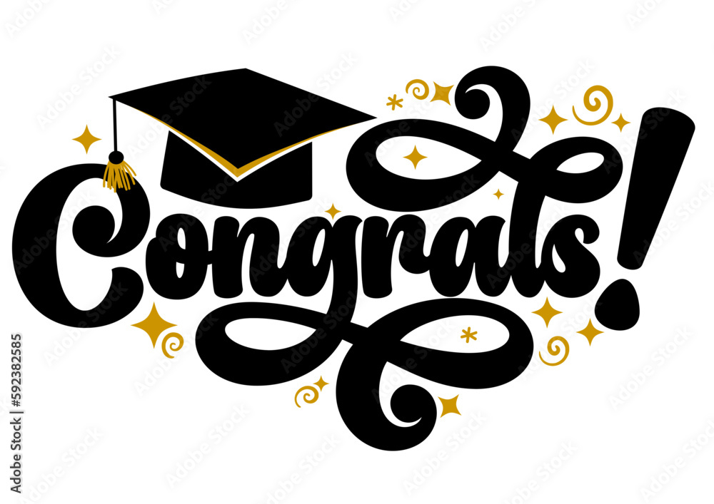 Congrats Graduation Education digital file for tshirt design svg, png ...