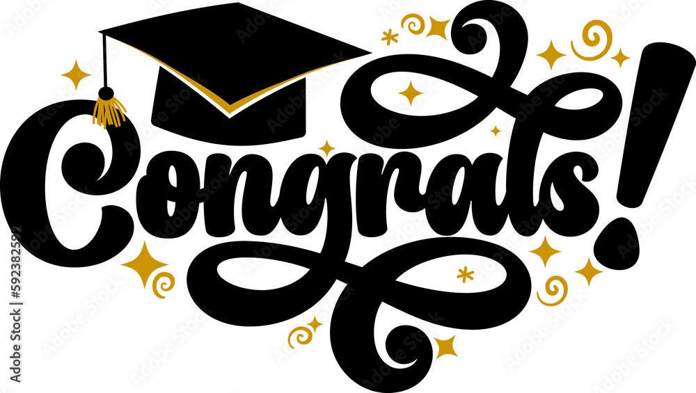 Congrats Graduation Education digital file for tshirt design svg, png ...