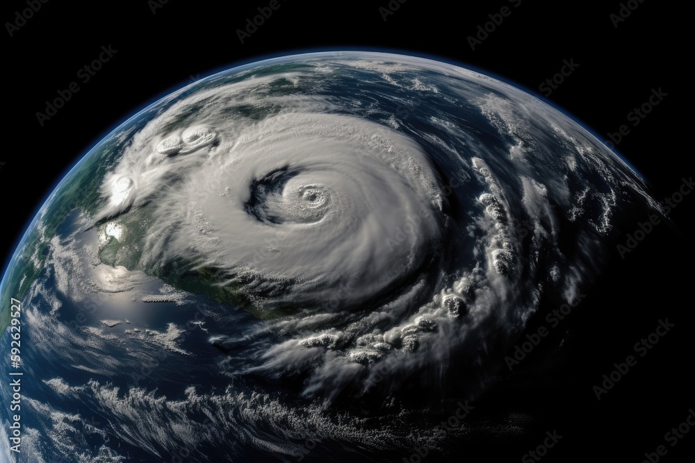 Super Typhoon, tropical storm, cyclone, hurricane, tornado, over ocean ...