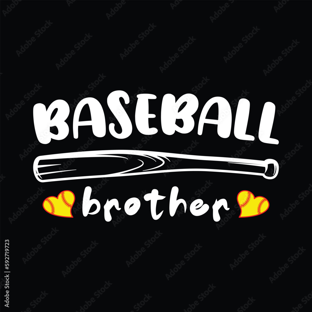 Image vectorielle Stock Baseball Brother SVG, Funny Brother, Brother ...