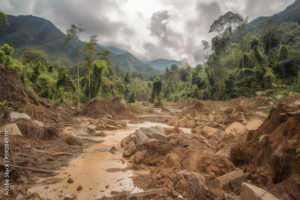 deforestation leads to landslides and mudslides, flooding and ...