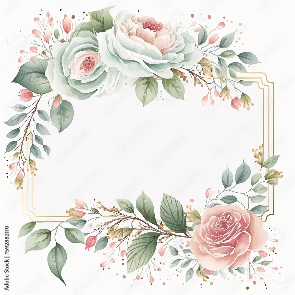 Water Color Pastel Flower and bloom, Wedding decorative perfect ...
