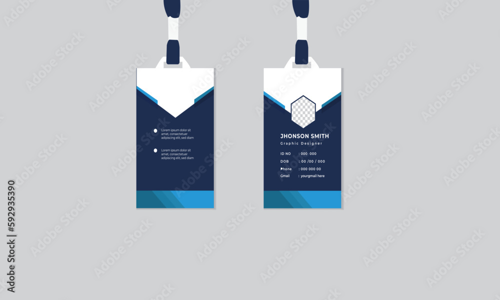 Professional corporate id card template, Modern and creative company ...