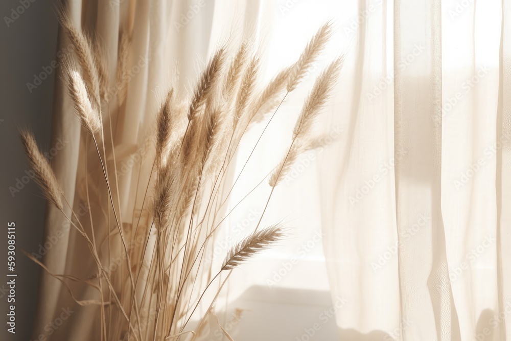 overlay of a minimally clean bright white backdrop with a natural ...