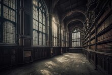 An Old Library In A Medieval Castle Free Stock Photo - Public Domain ...