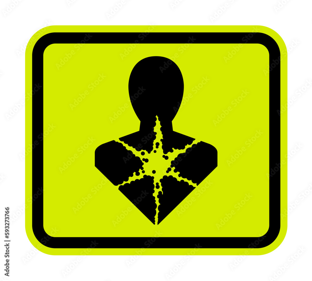 Health Hazard Symbol Label,Longer Term Health Hazard,GHS Hazard ...