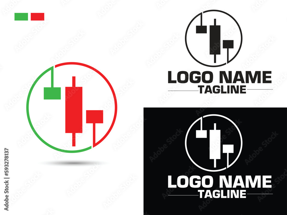 Forex trading. Stock market logo. Trading logo design. Premium ...