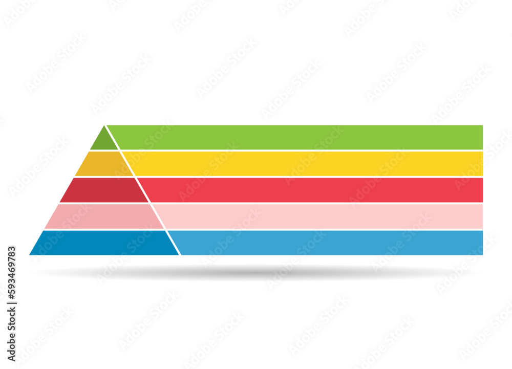 Pyramid infographic chart layout shadow, info modern concept step ...