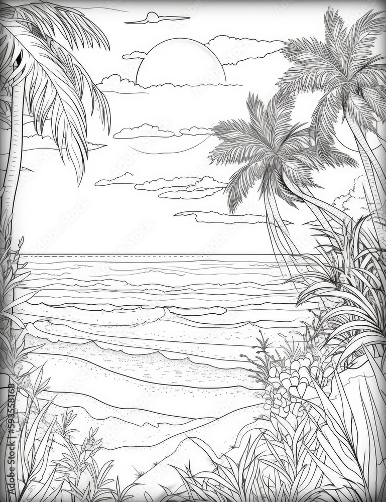 Coloring Pages for Kids Animals and Mystical Creatures in Fairy-tale ...