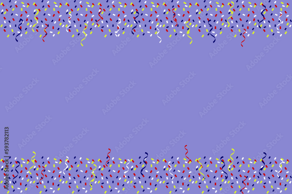Colourful confetti border frame. Great for a birthday party or an event ...