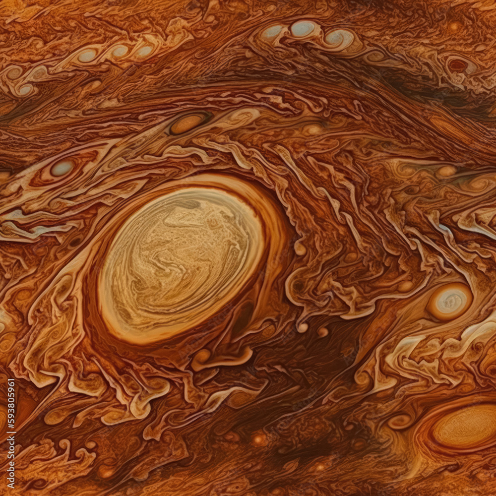 Jupiter Surface Seamless image depicts the planet's abstract and ...