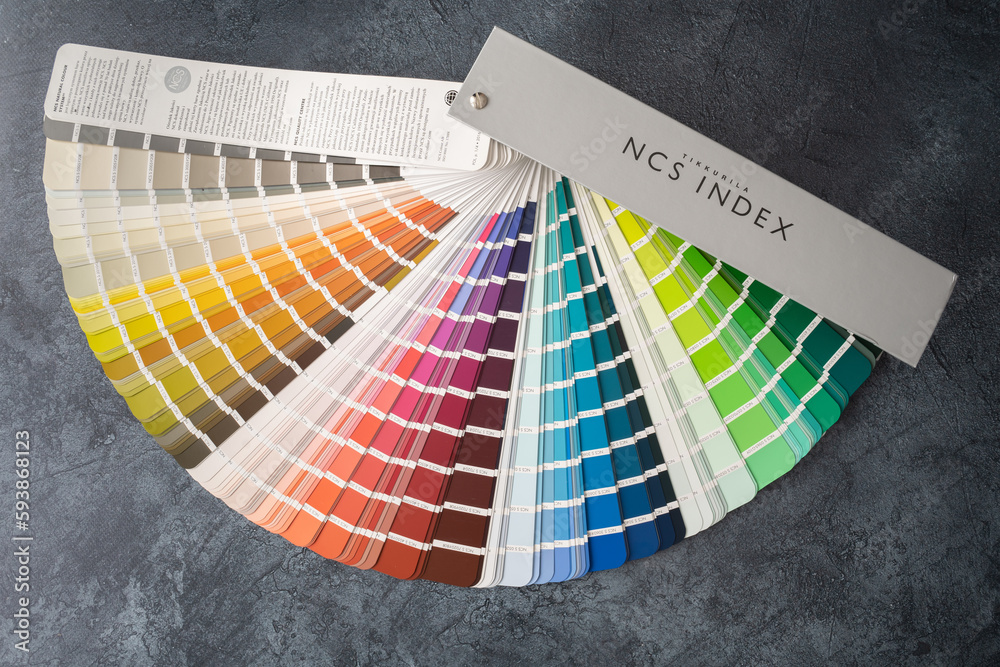 Tikkurila NCS Index color palette. Natural Color System model. Guide ...