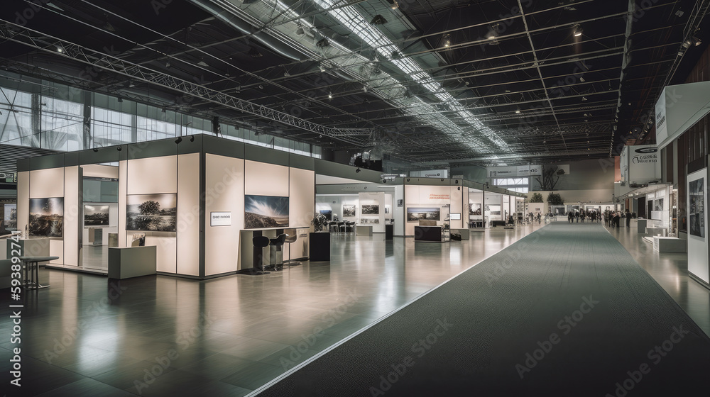 Public exhibition hall business trade show marketing. Al generated ...