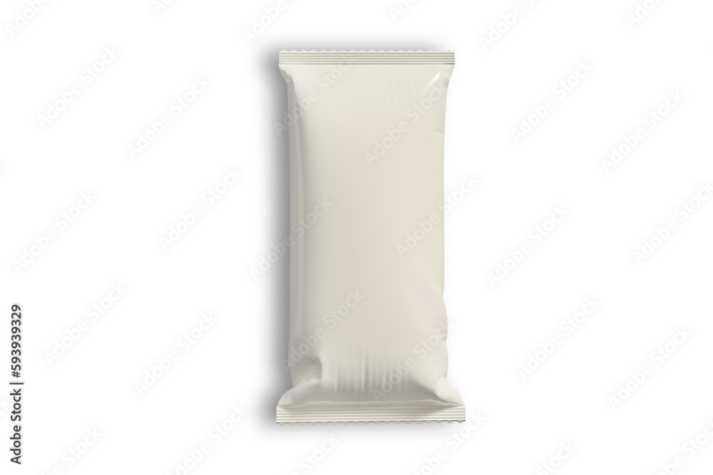 Popsicle package mockup template isolated on white background ...