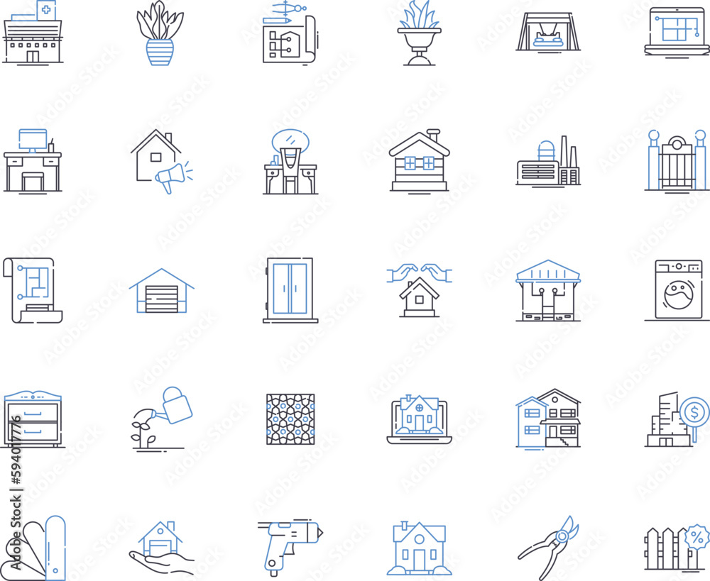 Expansion project line icons collection. Growth, Development, Expansion ...