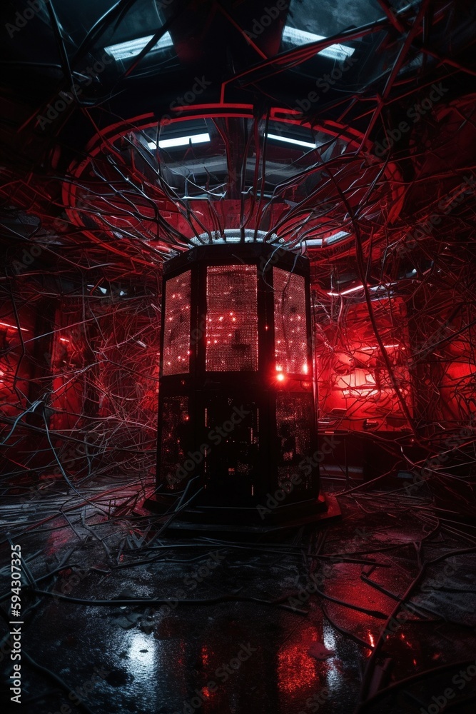 Supercomputer cluster core, Artificial intelligence, android ...