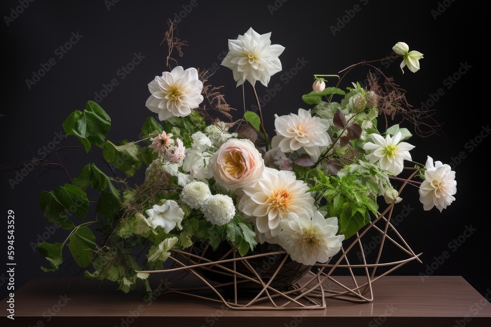 Ilustración de Stock symmetrical shapes and lines in an asymmetrical ...