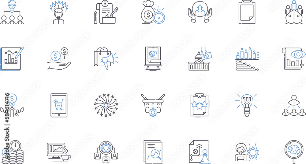 Design and blueprint line icons collection. Sketch, Draft, Layout, Plan ...