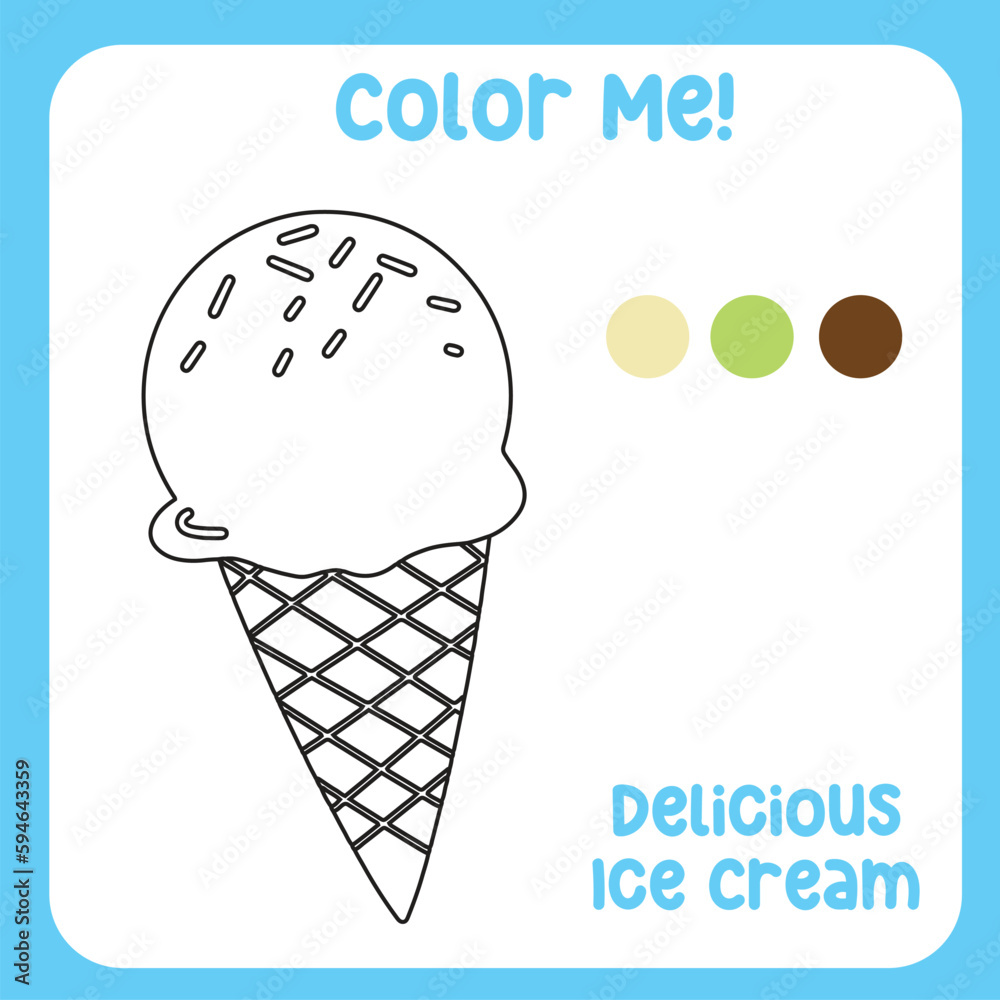 Coloring activity for children. Educational coloring worksheet ...