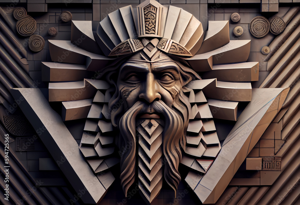 Ilustración de Stock Major gods and goddesses of ancient Indian ...