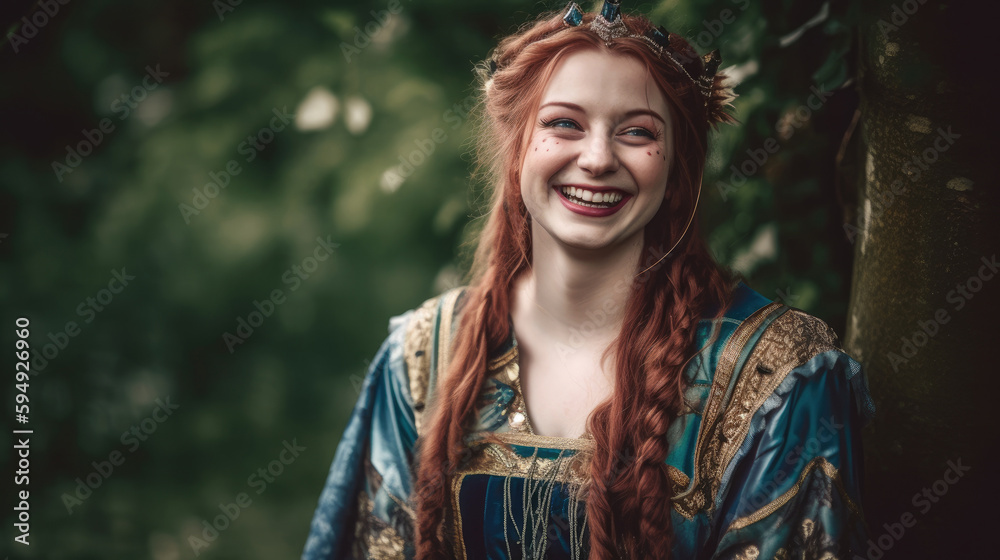 Ilustración de Stock Beautiful Attractive Young Woman Teen Wearing ...