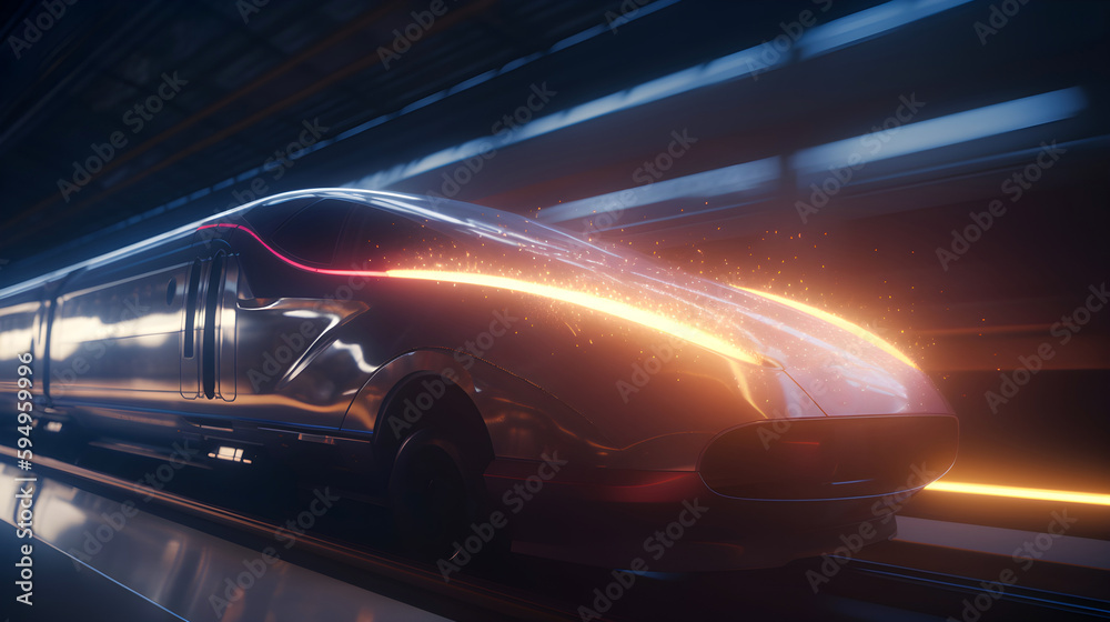 Modern High speed Shinkansen bullet train passing from tunnel, Bullet ...